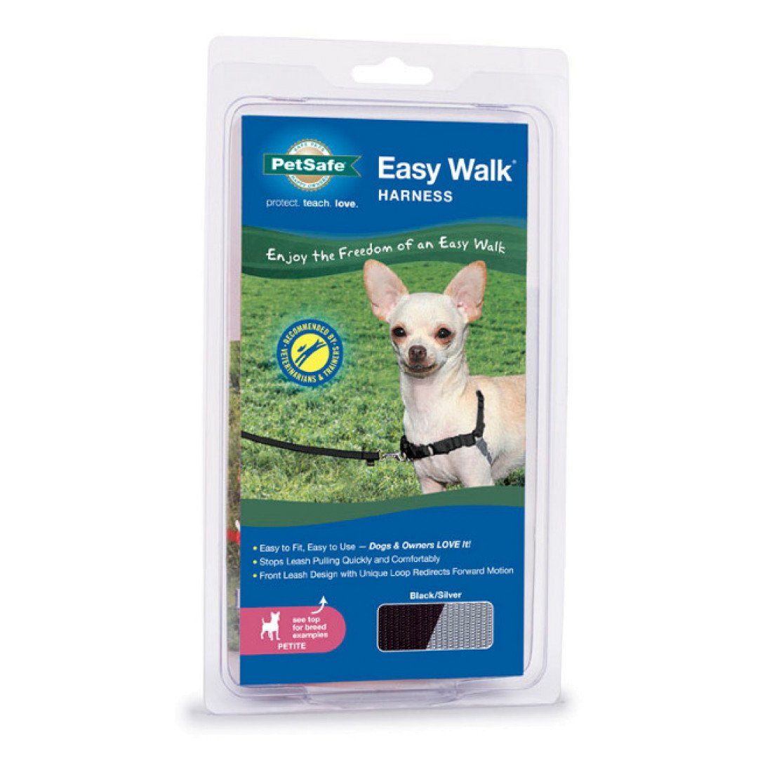 EASY WALK Harness, No Pull Dog Harness Petite Blk